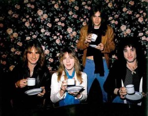 Kelly far left ….teatime | Legendary Rock Interviews